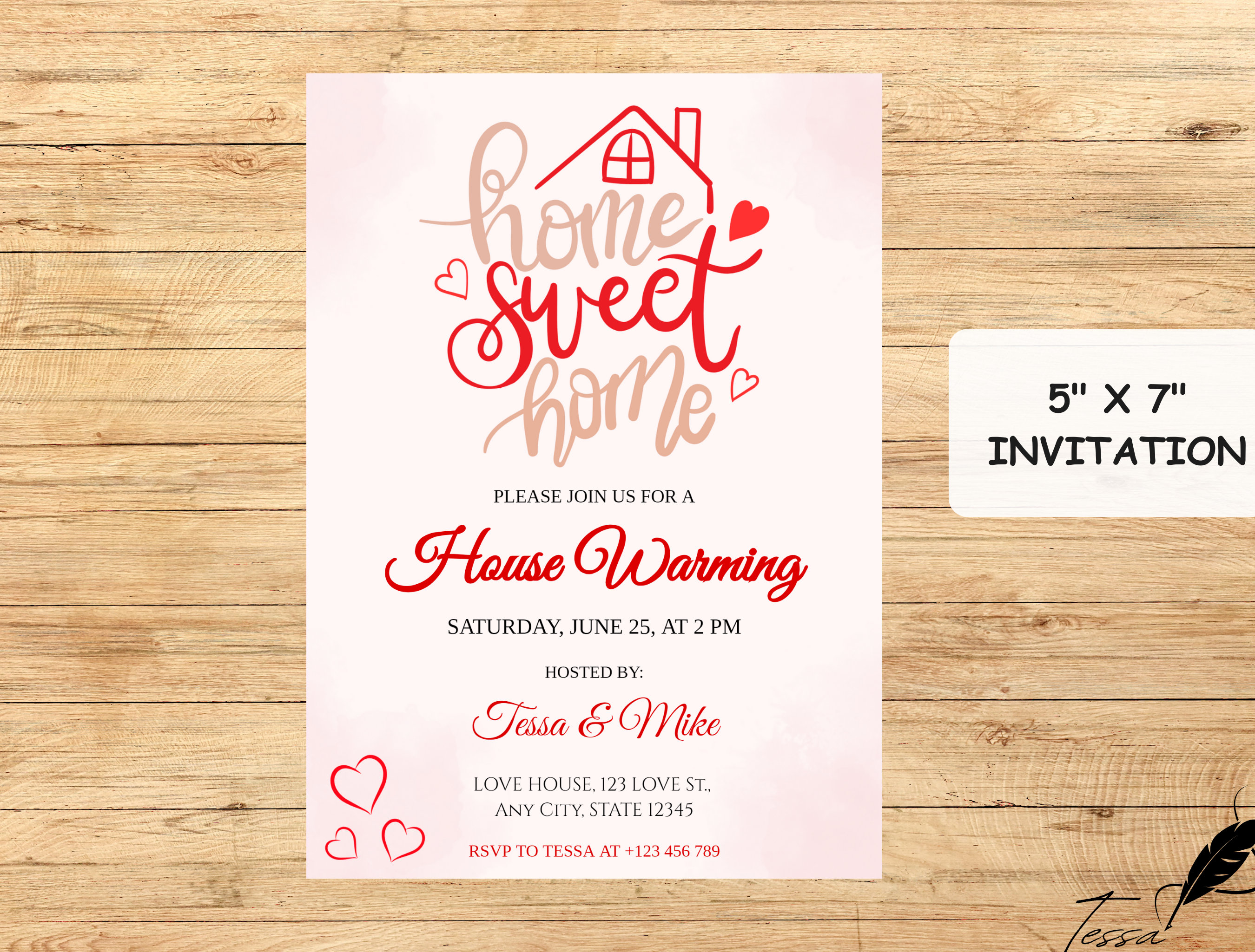 EDITABLE House Warming Invitation, House Warming Party Invite, Lovely ...