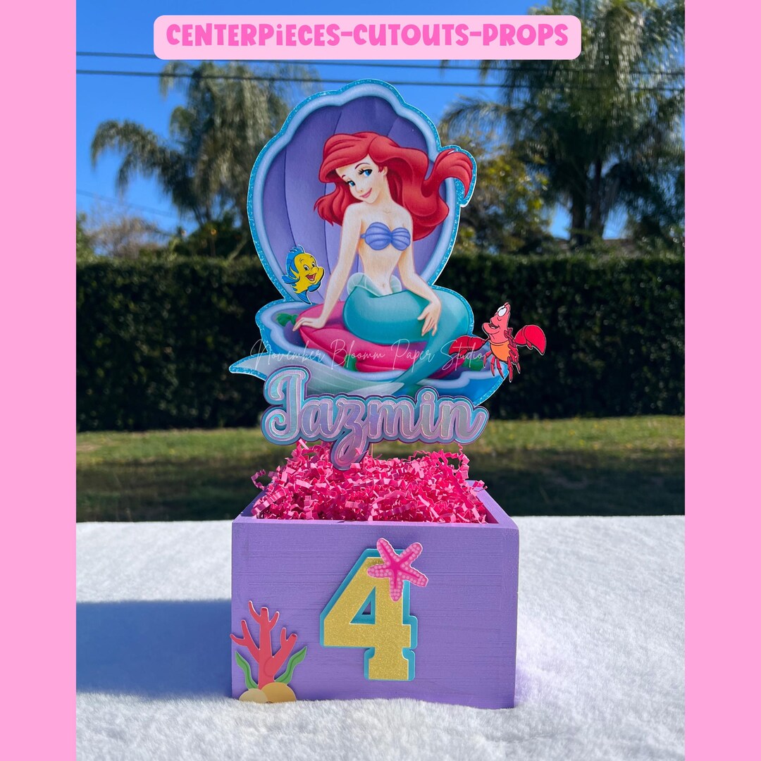 Mermaid Birthday, Ariel Centerpieces, Princess Ariel, Under the Sea ...