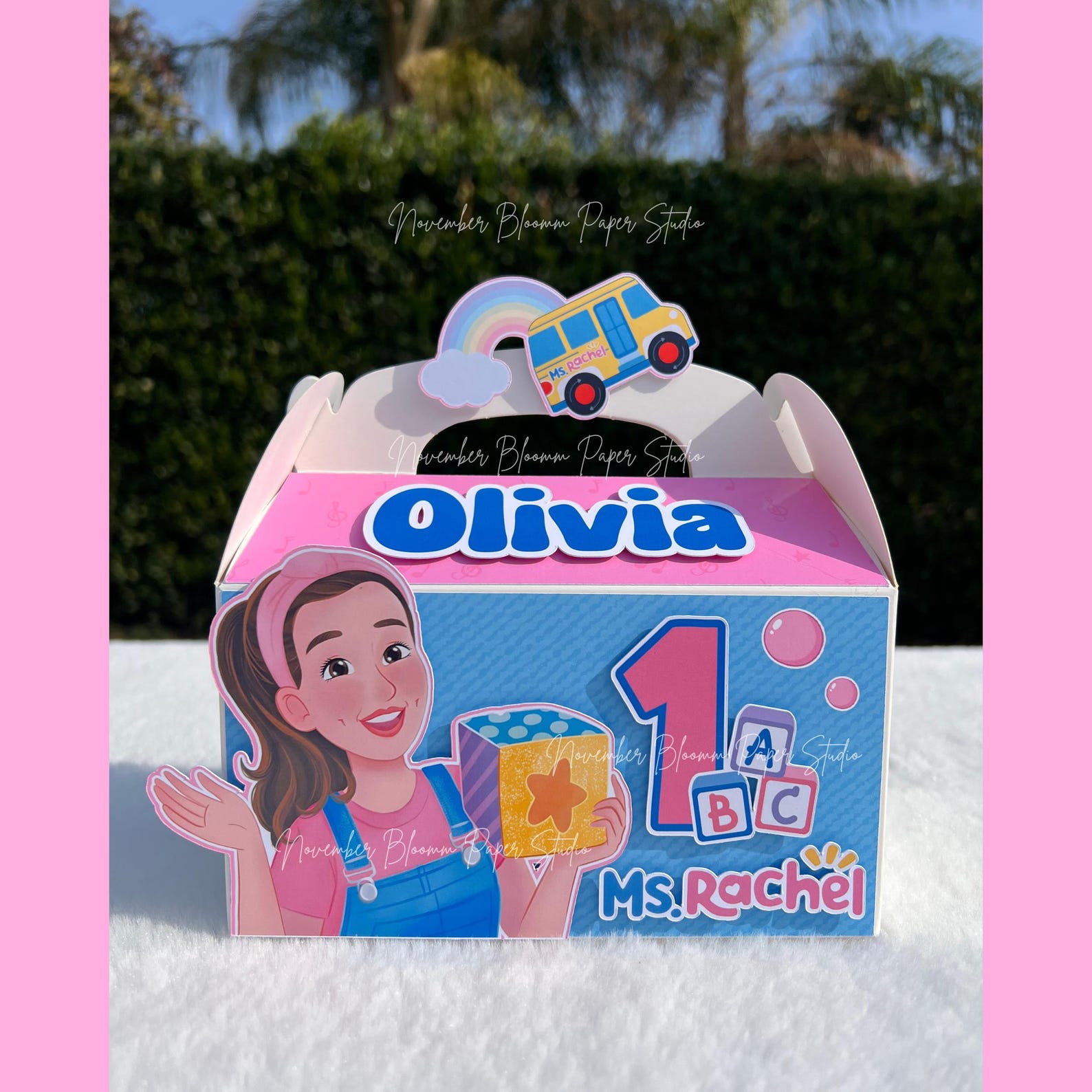 Ms Rach, Ms Rach Favor Boxes, 1st Birthday, Abc Birthday, Favor Boxes ...