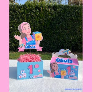 Ms Rach, Ms Rach Favor Boxes, 1st Birthday, Abc Birthday, Favor Boxes ...