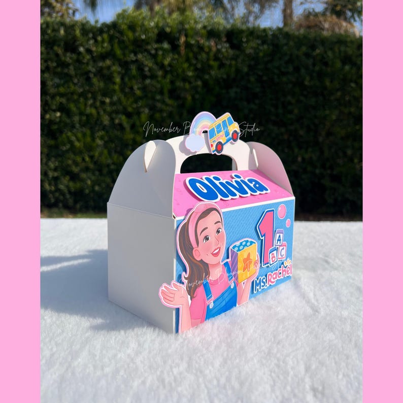 Ms Rach, Ms Rach Favor Boxes, 1st Birthday, Abc Birthday, Favor Boxes ...