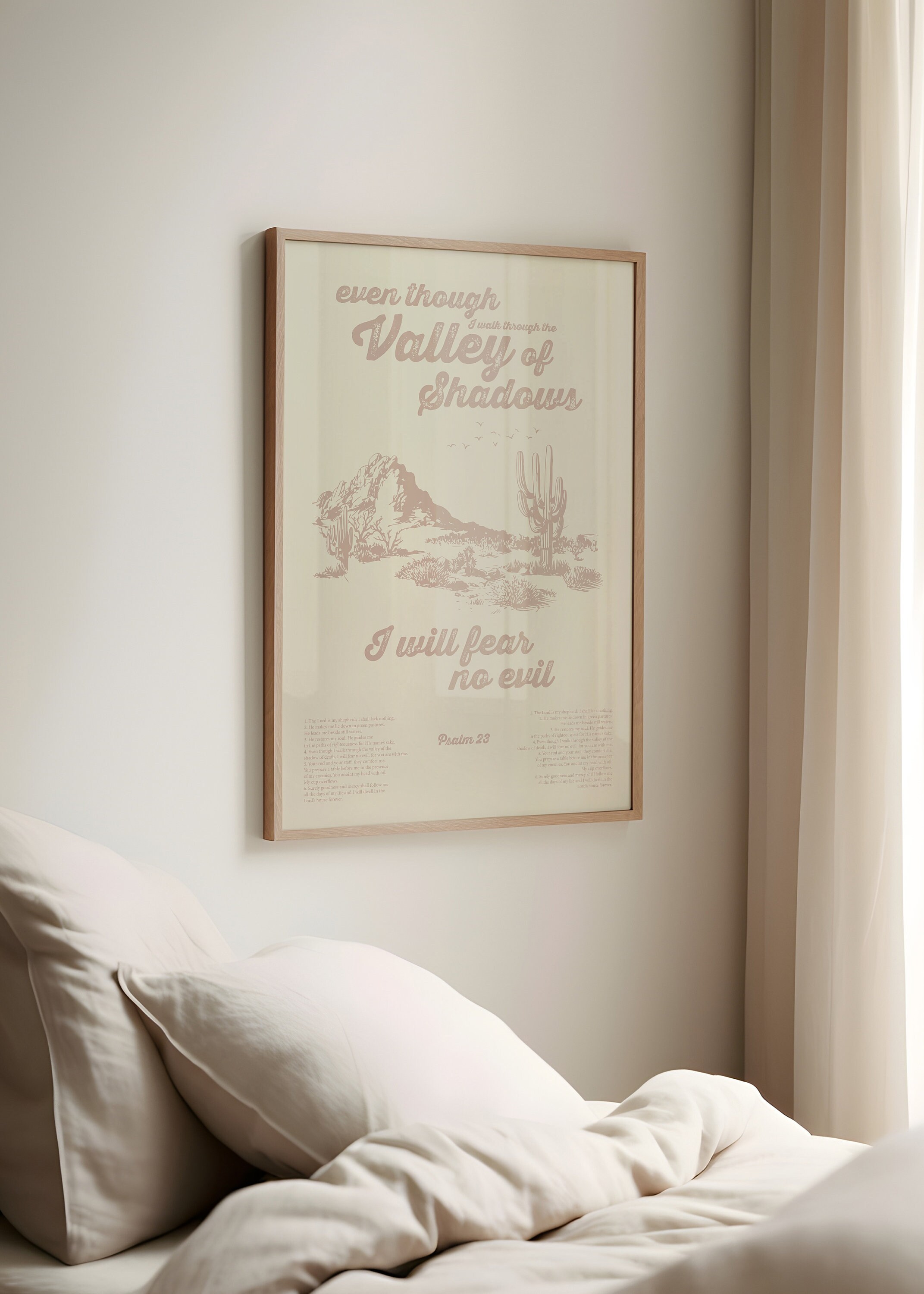 Psalm 23 DIGITAL PRINT by Hiswayshop - Even Though I Walk Through the ...