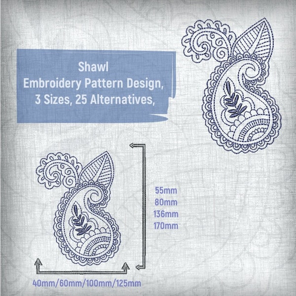 Paisley Embroidery - Etsy