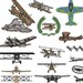 Vintage Airplane Embroidery Design Set - 16 Patterns Included - Etsy