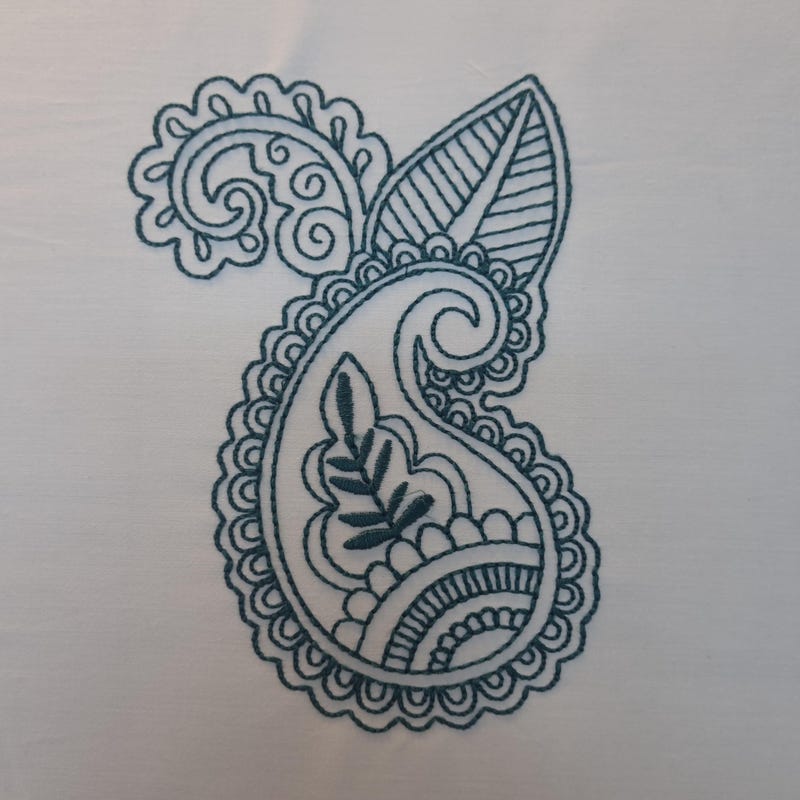 Paisley Embroidery - Etsy