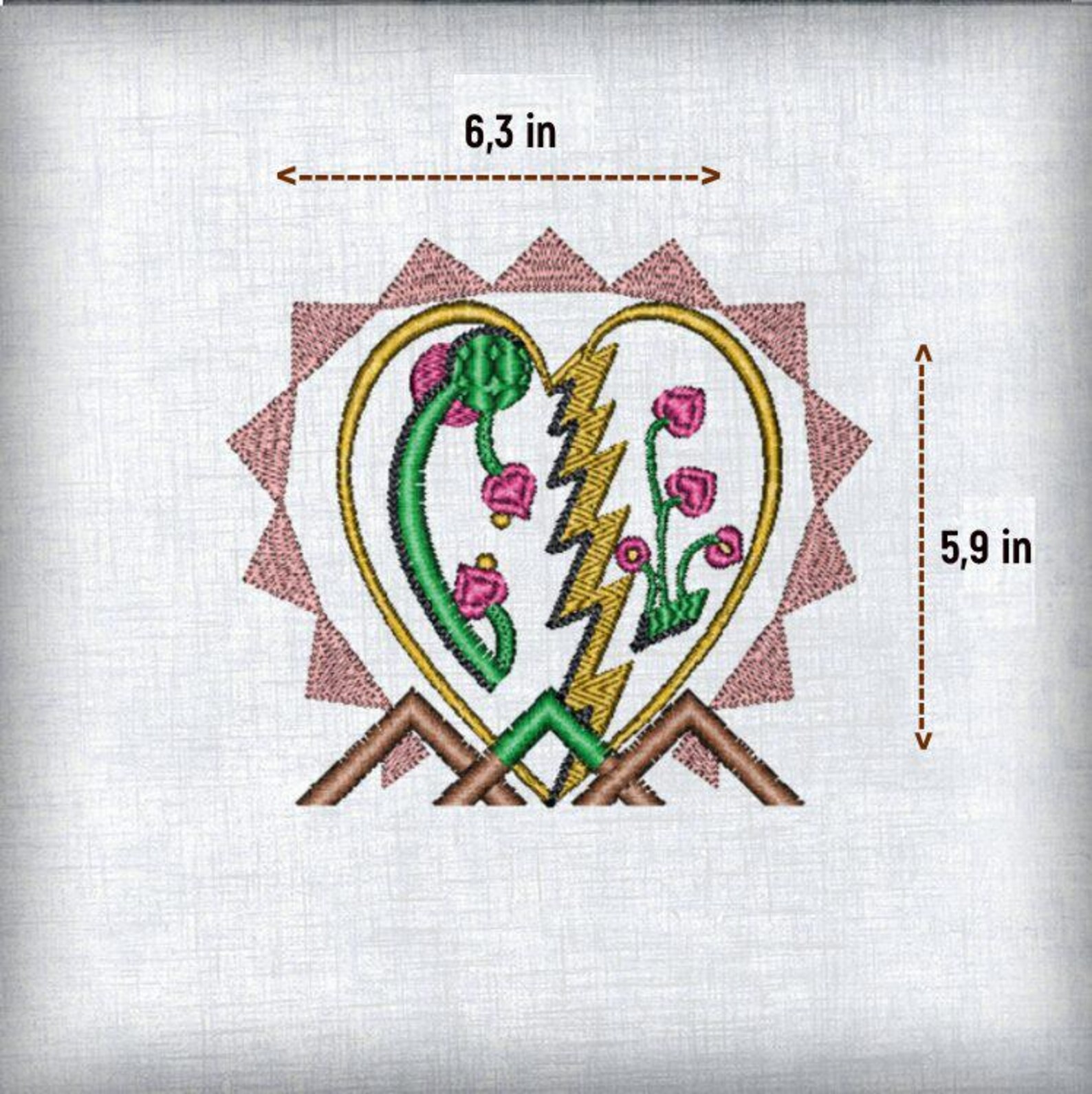 Abstract Embroidery Designs Collection - 5 Unique Designs, 11 Formats ...