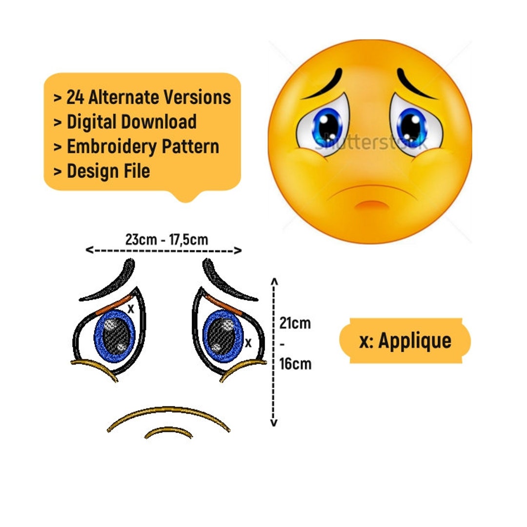 Sad Emoji Pillow Cute Kids Room Décor Digital Sewing Pattern - Etsy