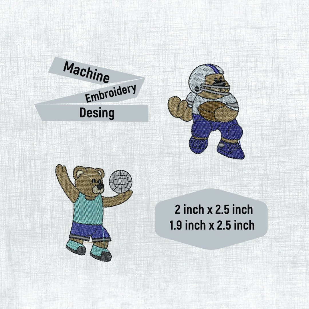 Adorable Teddy Bear Embroidery Pattern Perfect for Children's Room ...