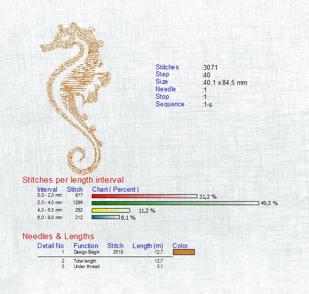 Ocean-themed Embroidery Designs Set Sea Horse and Shells, 8 Marine ...