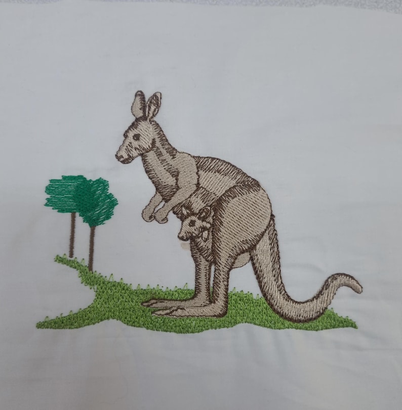 Adorable Kangaroo Embroidery Pattern - Instant Download - Etsy
