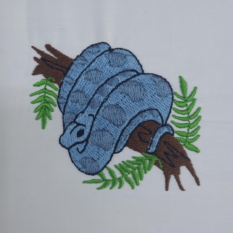 Snake Embroidery Pattern - Instant Download - 4x4 Hoop Size - Etsy