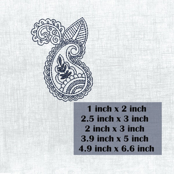 Paisley Embroidery - Etsy