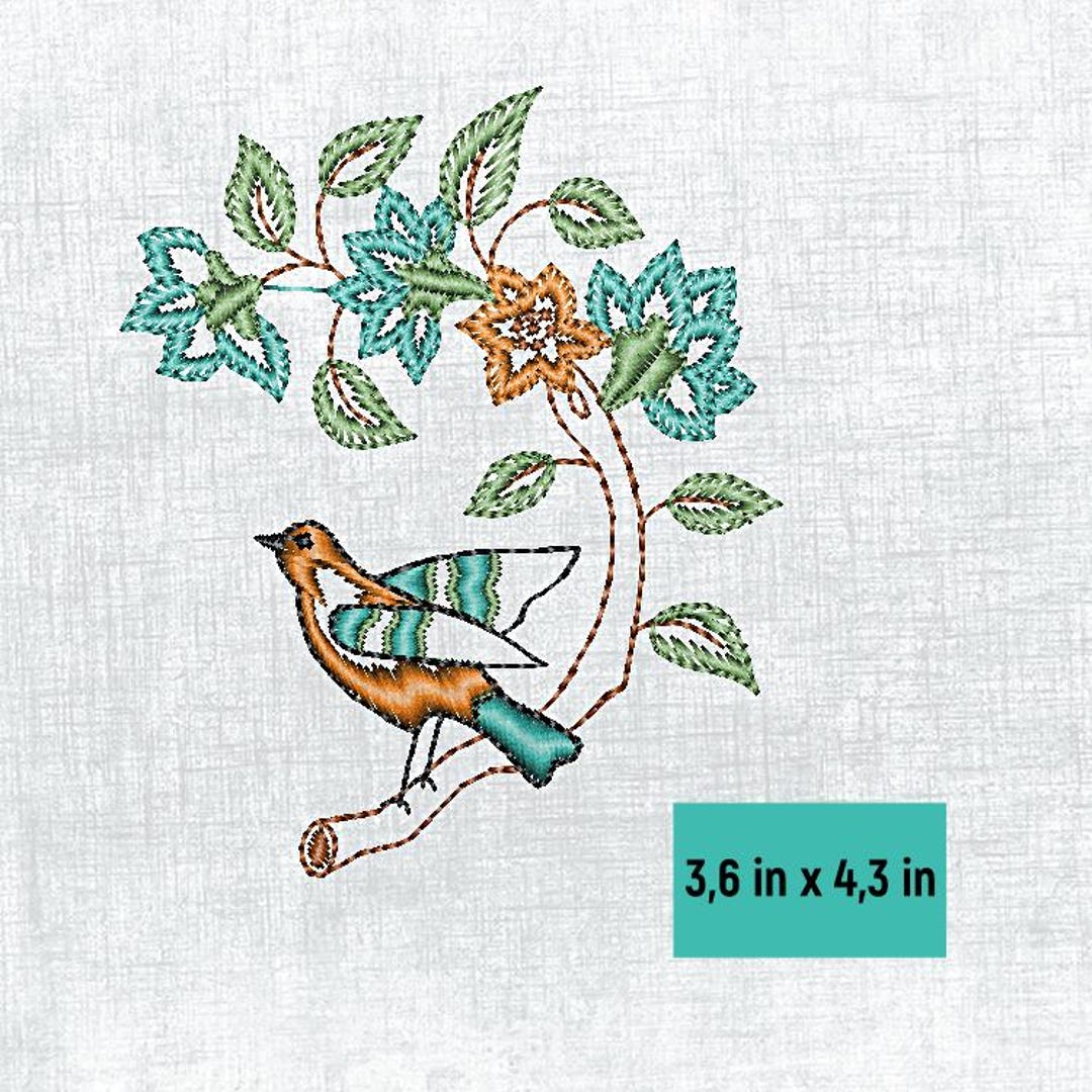 Bird Embroidery Pattern - Digital Download - DIY Craft - Etsy