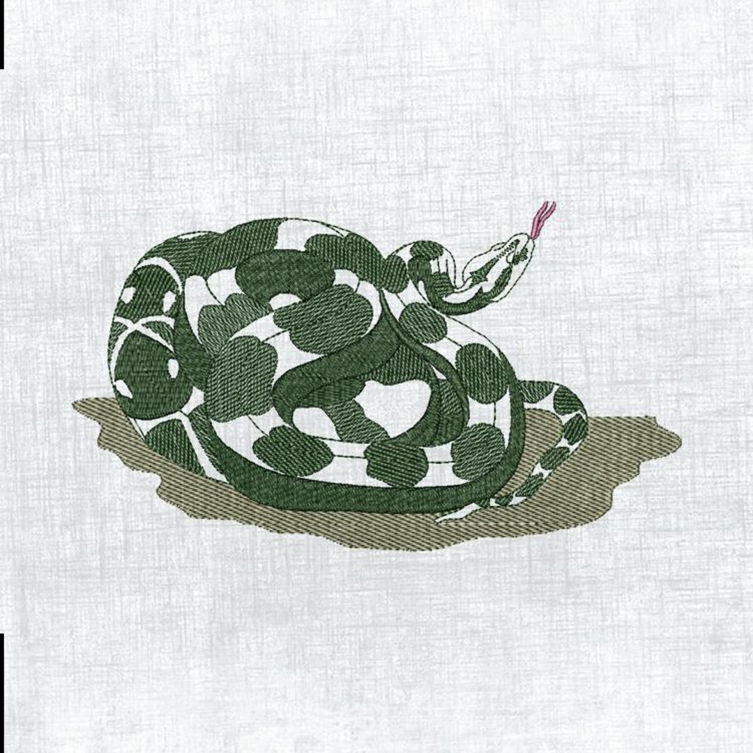 Snake Embroidery Design Printable Needlework Template - Etsy