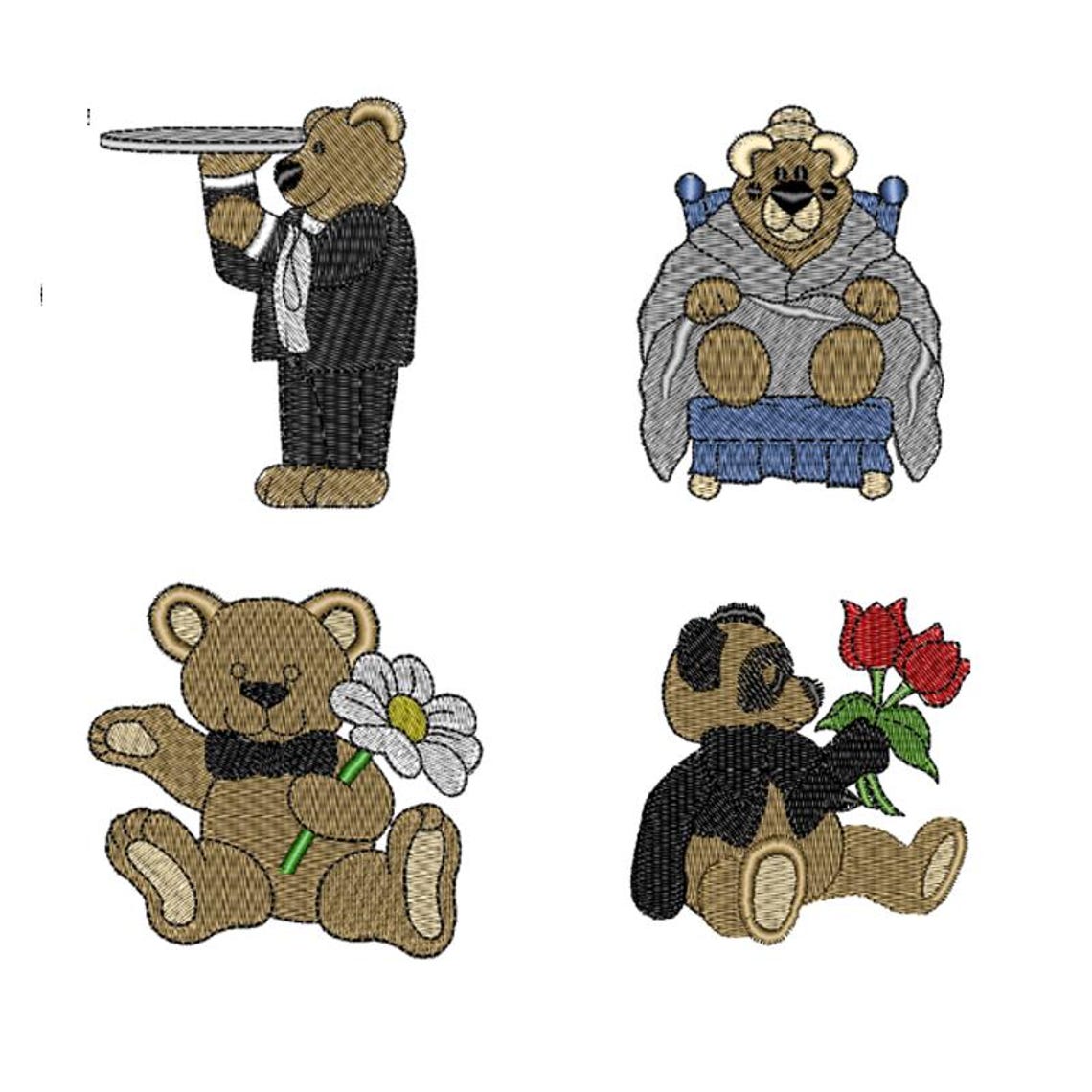 Teddy Bear Embroidery Patterns Collection Bulk Set - Etsy