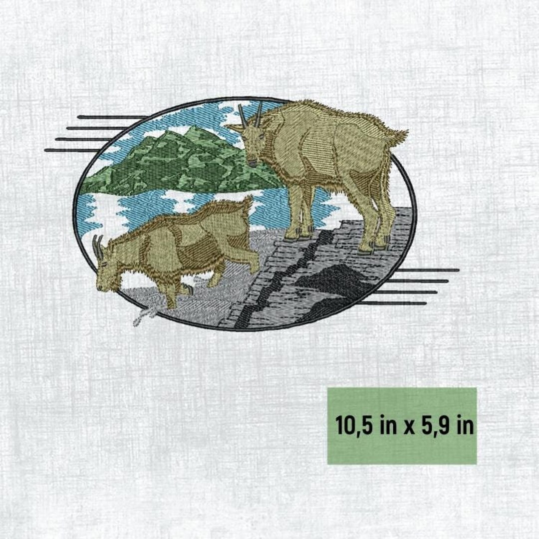 Adorable Goat Embroidery Pattern - Instant Digital Download - Etsy