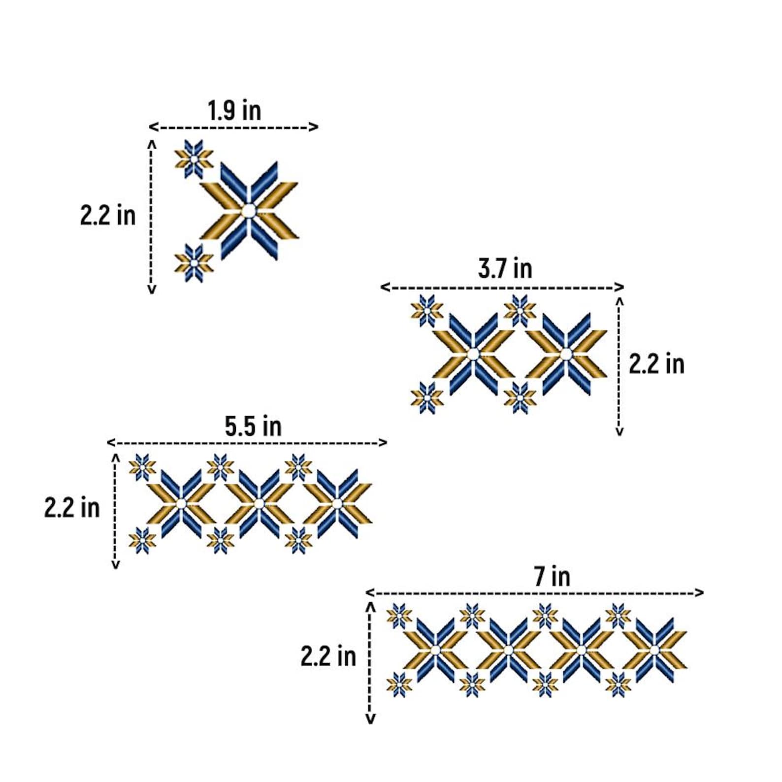 DIY Ethnic Embroidery Patterns for 4x4 Hoop - Instant Download Set ...