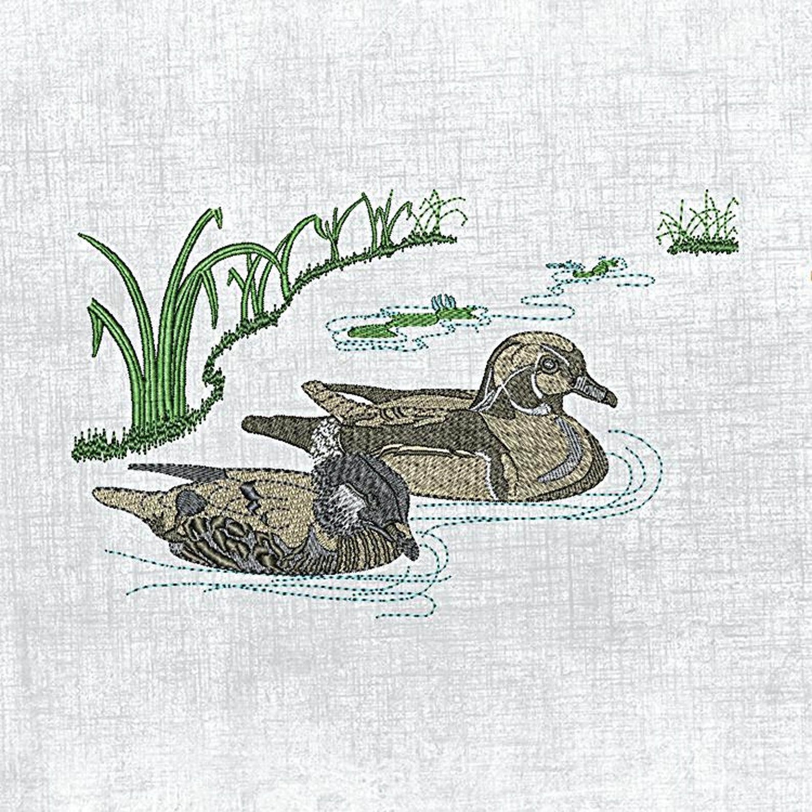 Charming Goose Embroidery Design - Instant Download - 11'' X 7'' - Etsy