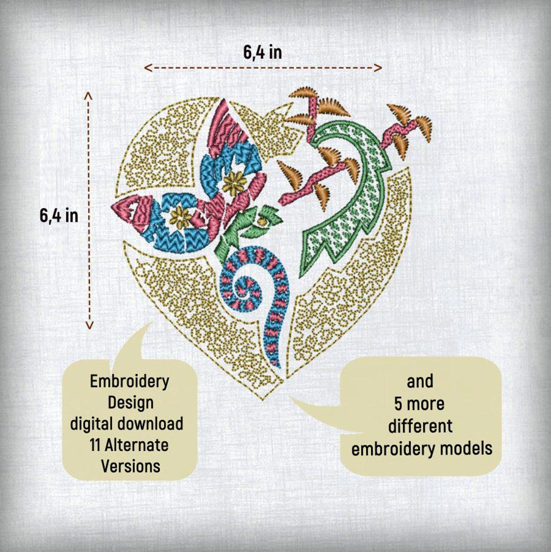 Abstract Embroidery Designs Collection - 5 Unique Designs, 11 Formats ...