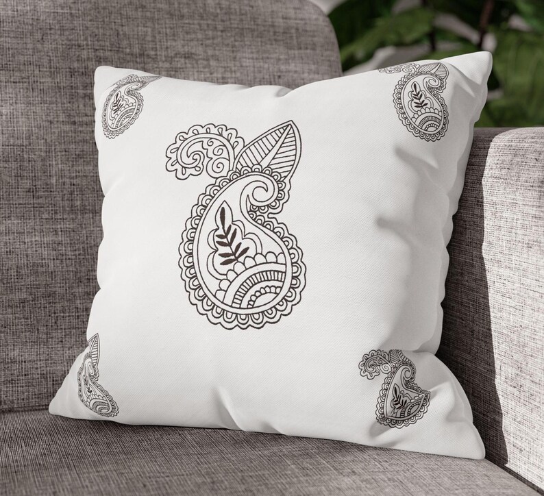 DIY Paisley Embroidery Pattern - 5 Sizes - Stunning for Fashion and ...