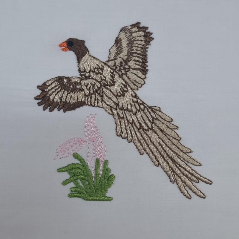 Quail Embroidery - Etsy
