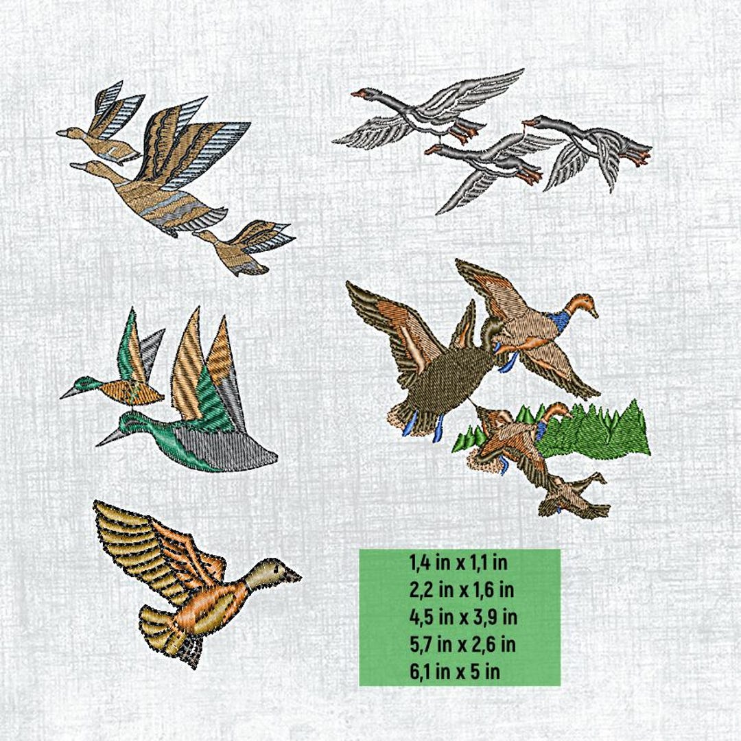 Colorful Duck & Goose Embroidery Designs Bundle - DIY Craft - Etsy