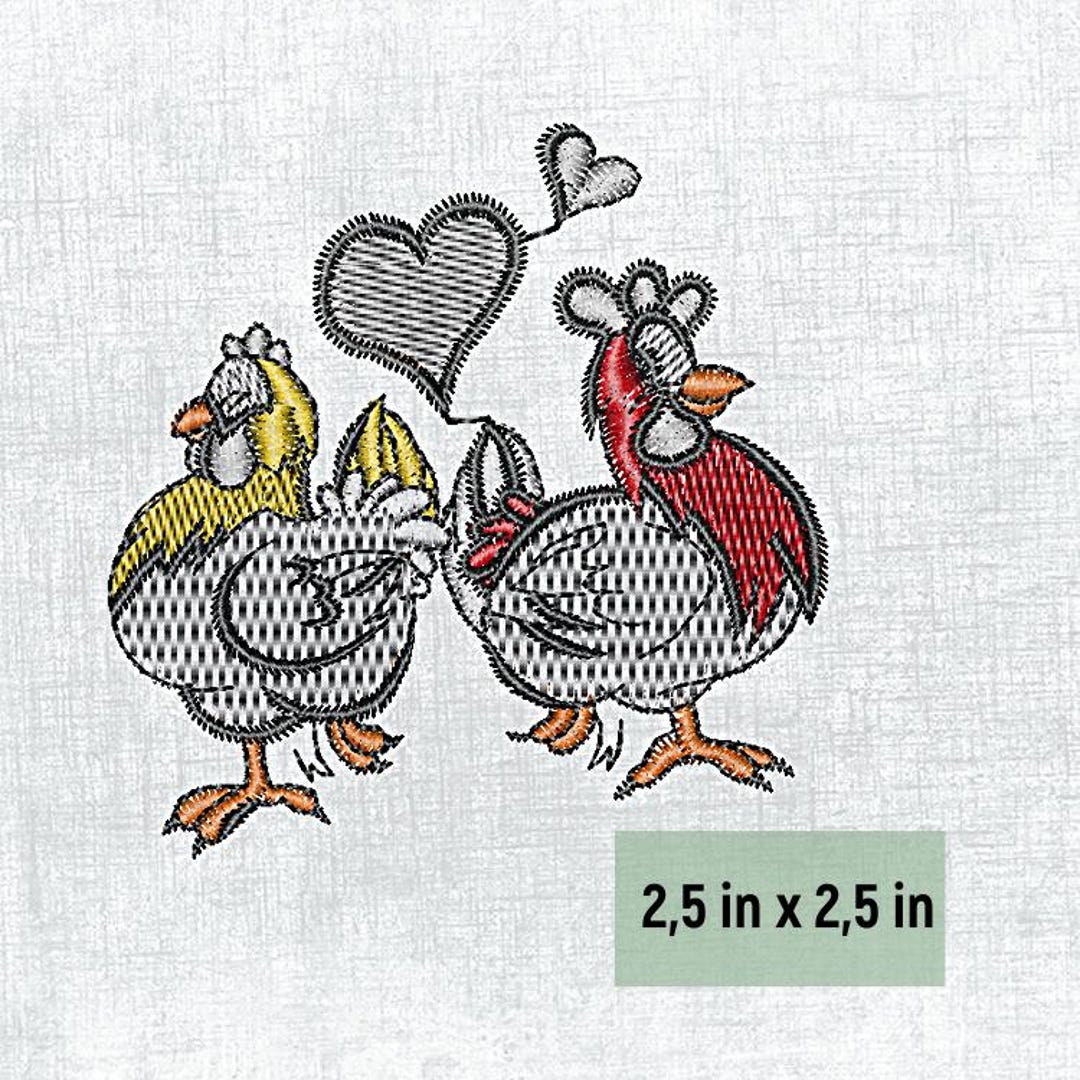 Colorful Rooster Embroidery Pattern - Digital Design File - Etsy
