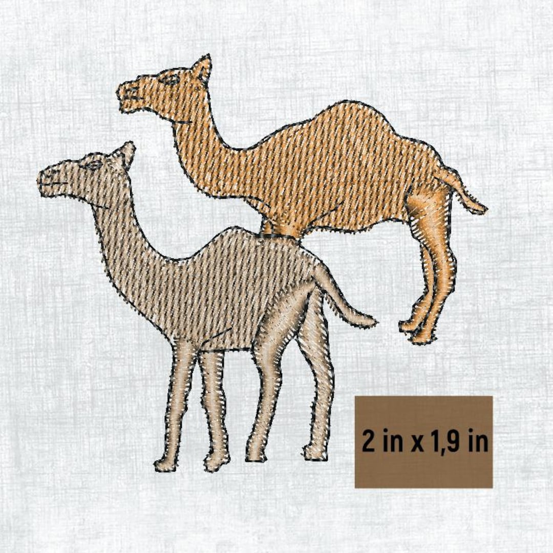 Creative Camel Embroidery - Printable Design - Fits 4x4 Hoop - Etsy