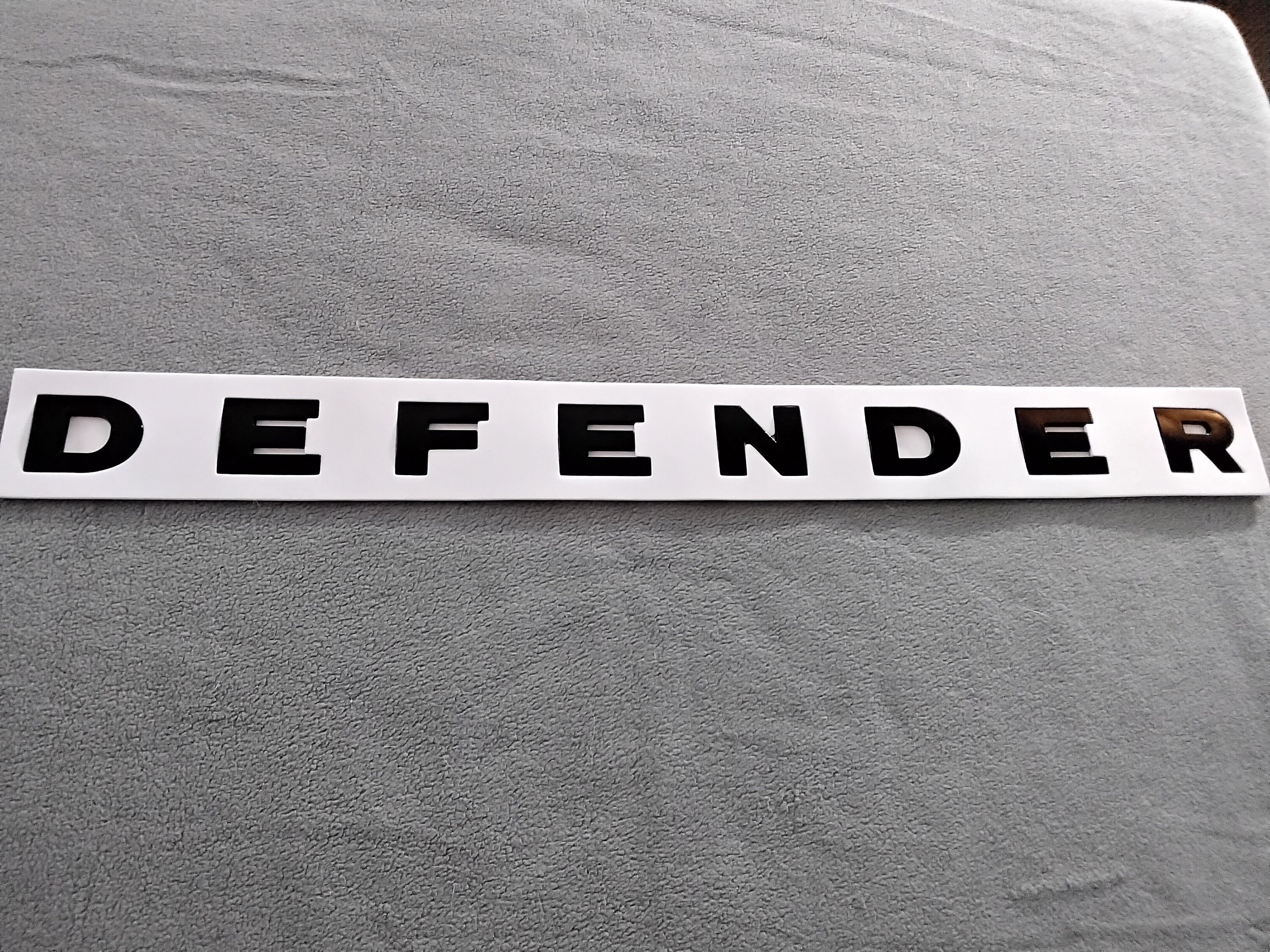 Land Rover Defender Bonnet Letters Gloss Black - Etsy