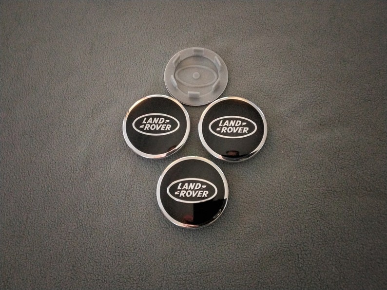 Land Rover Wheel Centre Cap Black and Chrome 63mm Set of 4 - Etsy