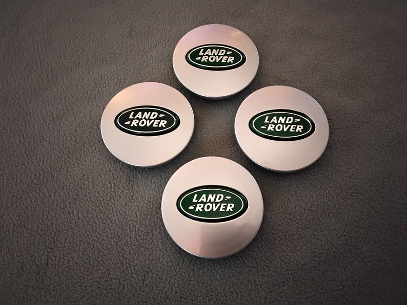 Land Rover Wheel Centre Cap Silver and Green 63mm Set of 4 - Etsy