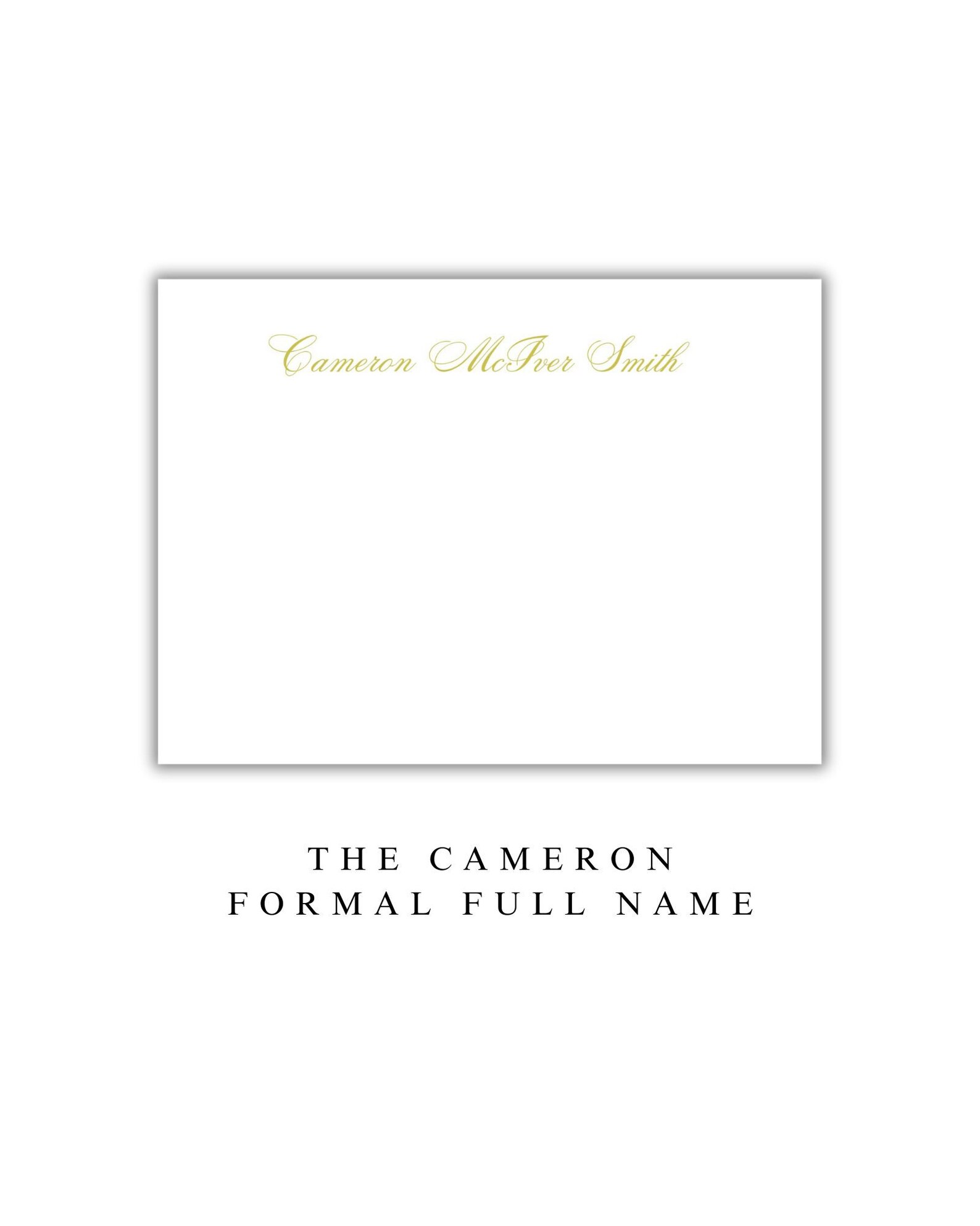 Formal Name Stationery: the Cameron - Etsy