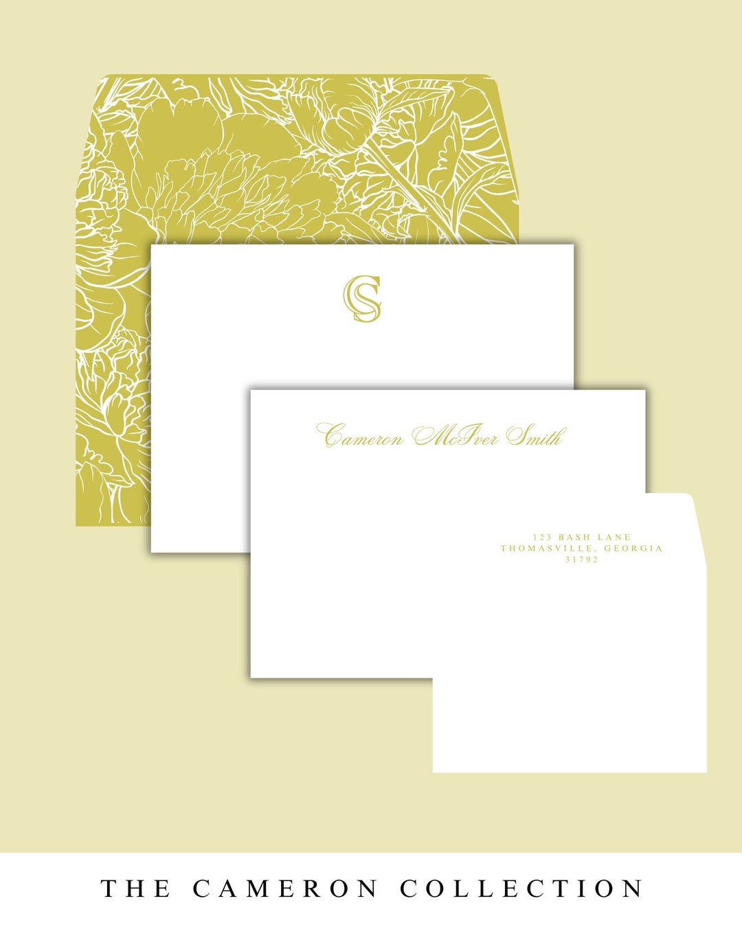 Formal Name Stationery: the Cameron - Etsy