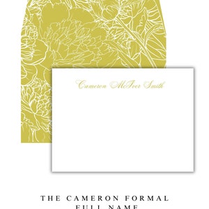 Formal Name Stationery: the Cameron - Etsy