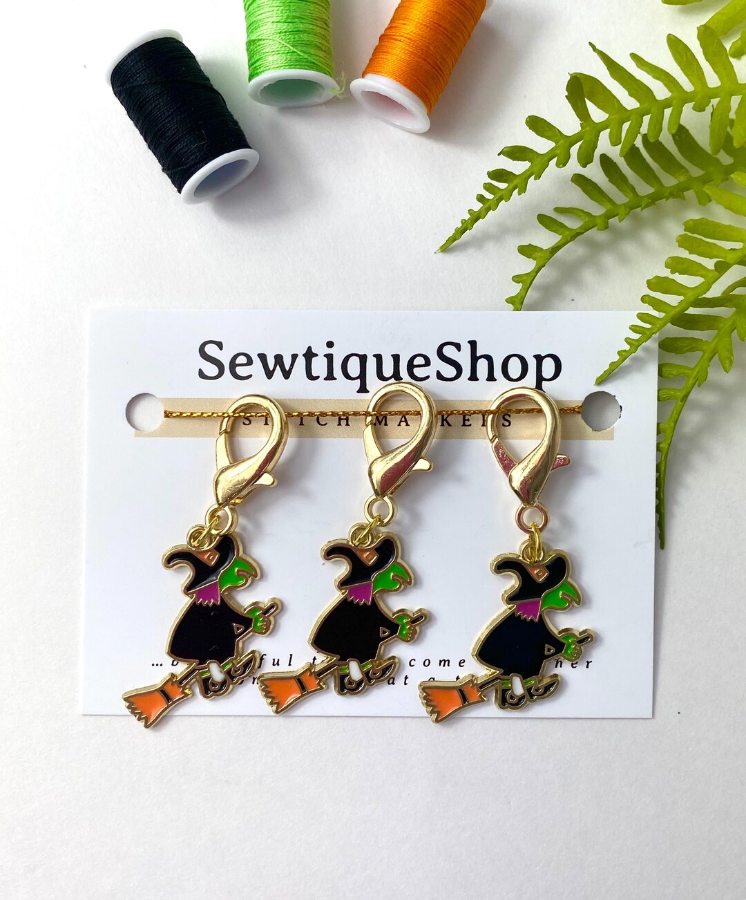 Marcadores de punto de bruja de Halloween: juego de 3 bonitos ...