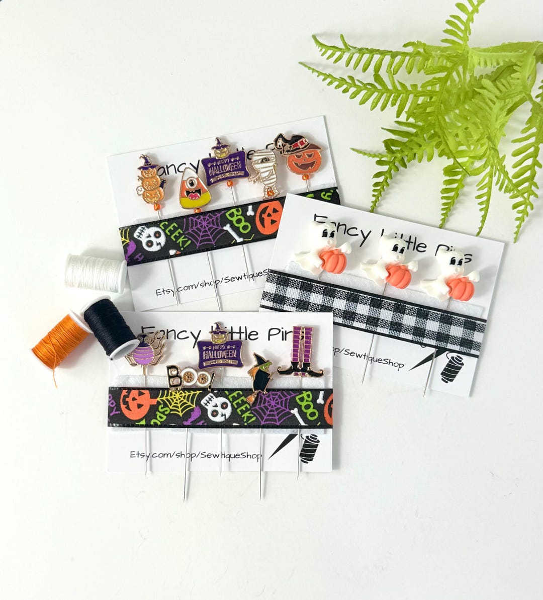 Halloween Sewing Pins: Spooky Ghost, Pumpkin & Witch Designs - Etsy