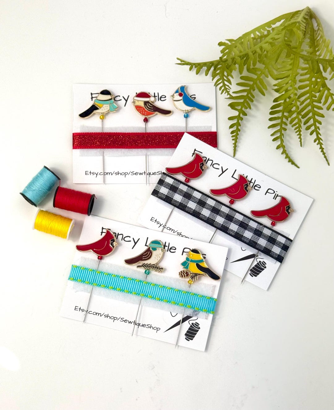 Bird Decorative Sewing Pins – Winter Hats, Quilting Notions - Etsy