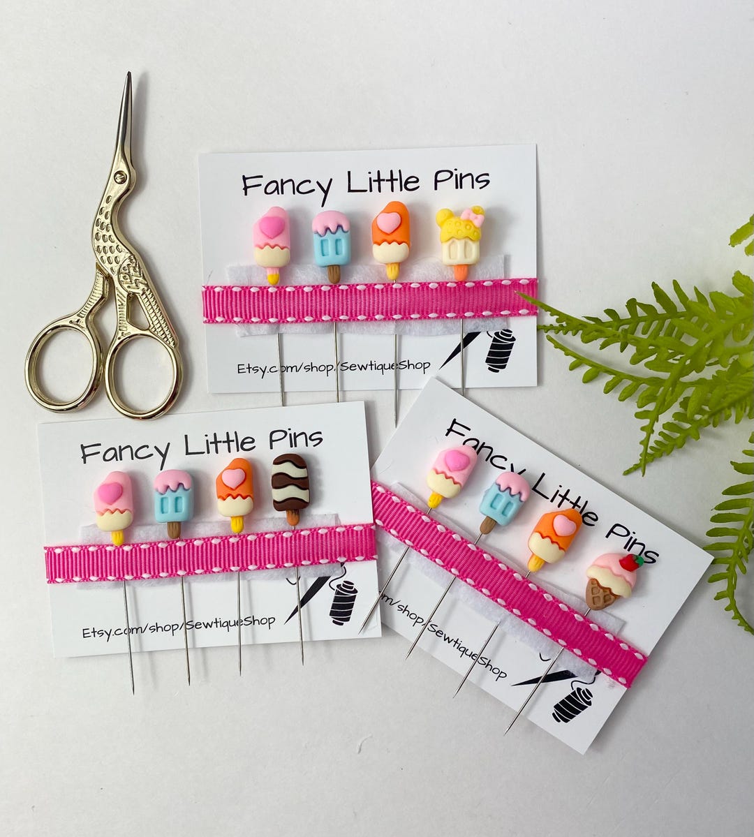 Cute Popsicle Sewing Pins, Summer Quilting Pins, Novelty Straight Pins ...