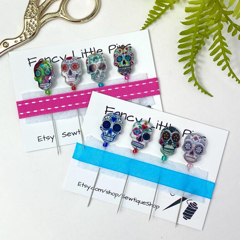 Skull Sewing Pins - Etsy