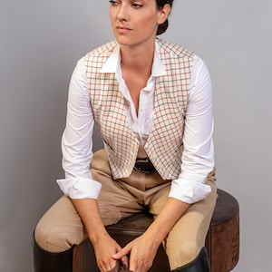 Tattersall Wool Vest - Etsy