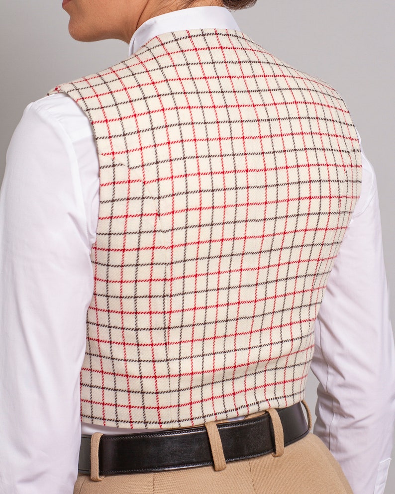 Tattersall Wool Vest - Etsy