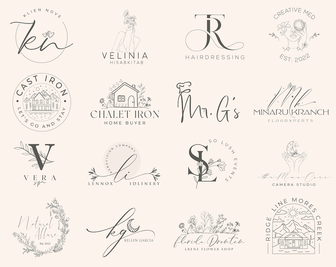 Custom Logo Design, Hand Drawn Professional Business Logo, Personal ...
