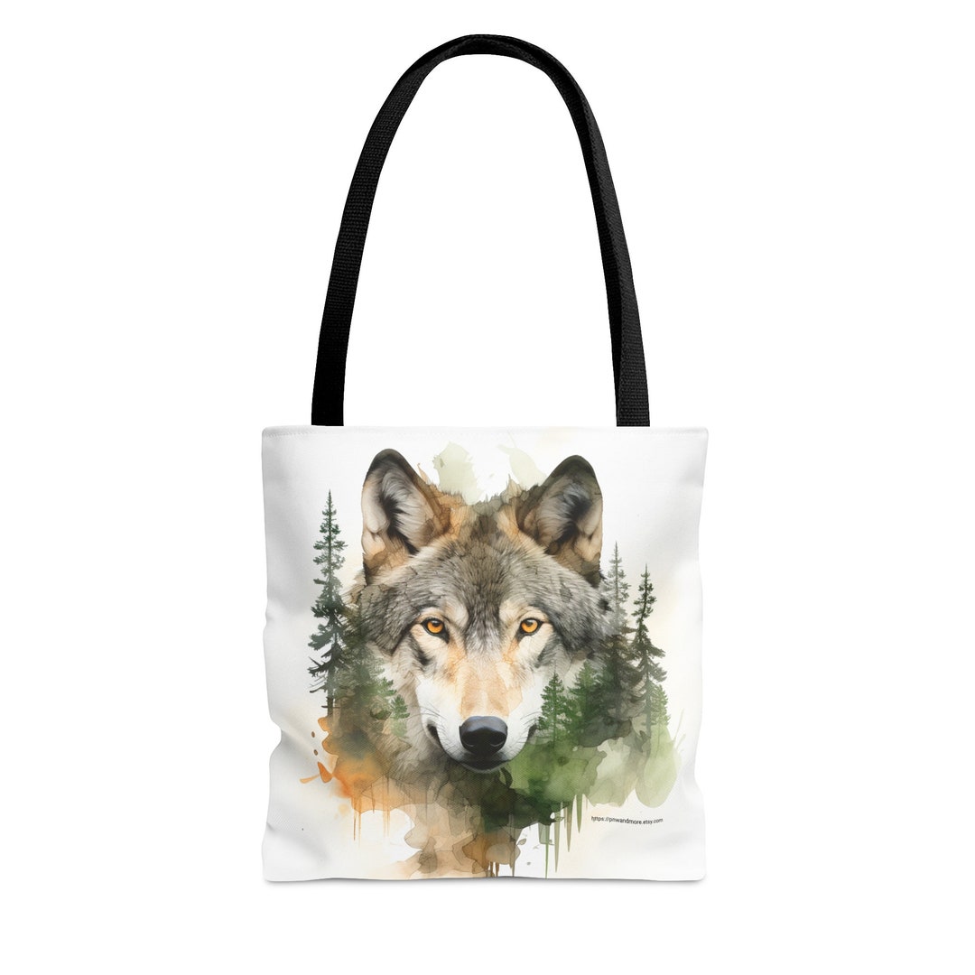 Wolf Tote Bag (3 Sizes) - Etsy