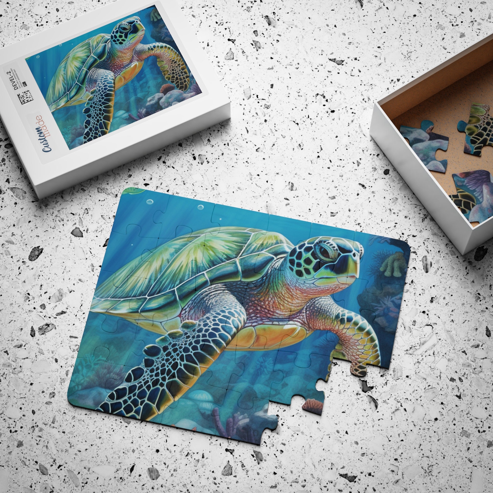 Green Sea Turtle Kids' 30-piece Puzzle - Etsy