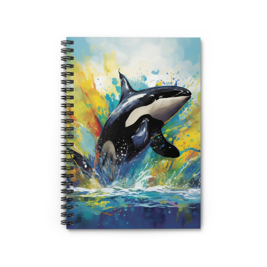 Orca Art Spiral Notebook - Ruled Line - Etsy