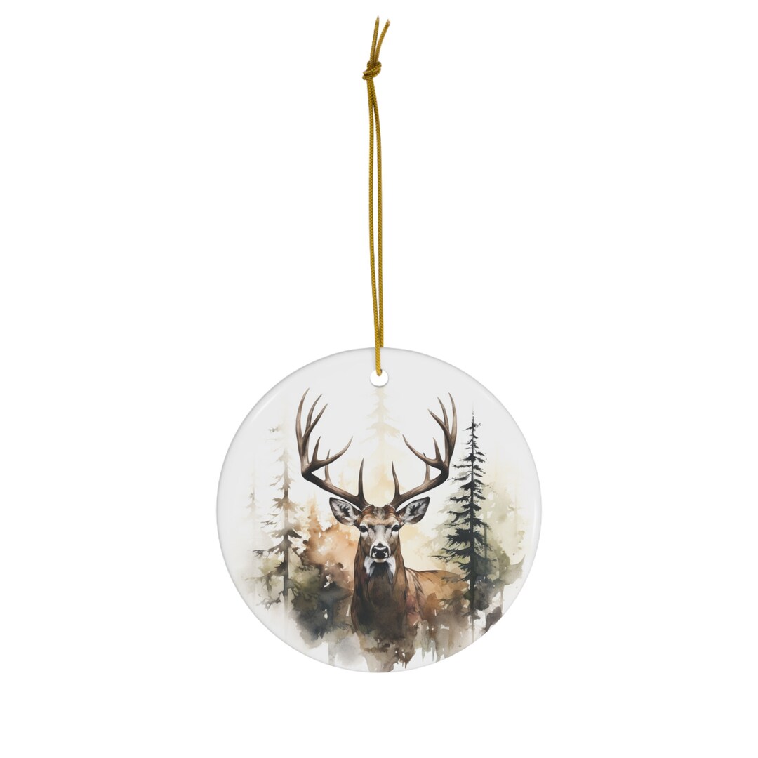 Mule Deer Buck Ceramic Ornament - Etsy