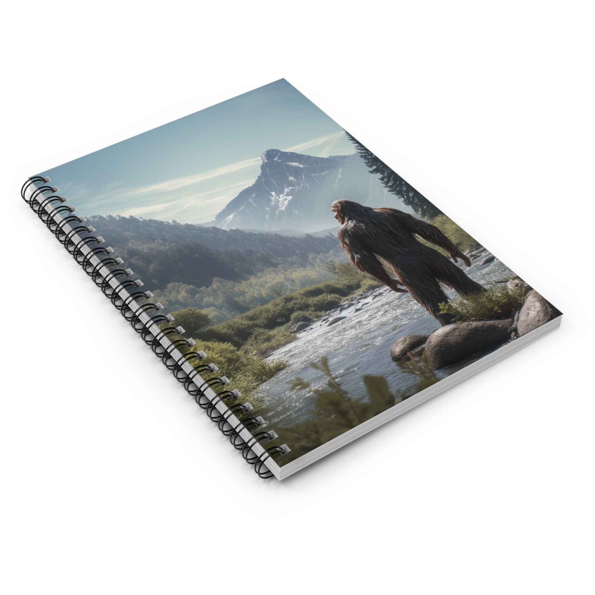 Sasquatch (big Foot) Spiral Notebook - Ruled Line - Etsy