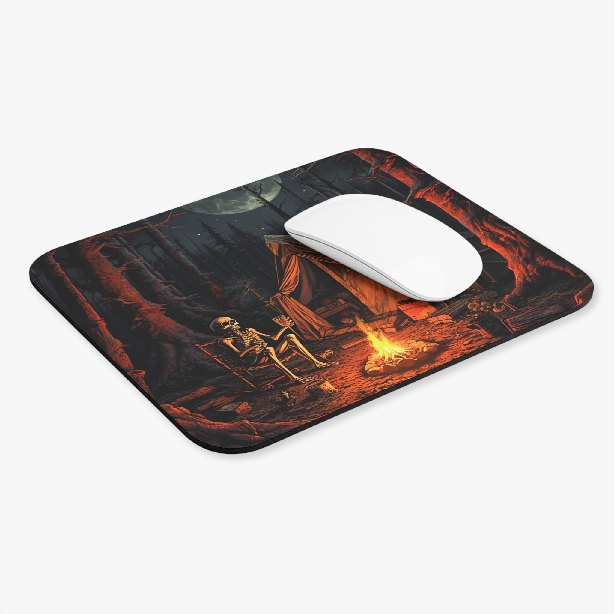 Skeleton Camping Mouse Pad (rectangle) - Etsy