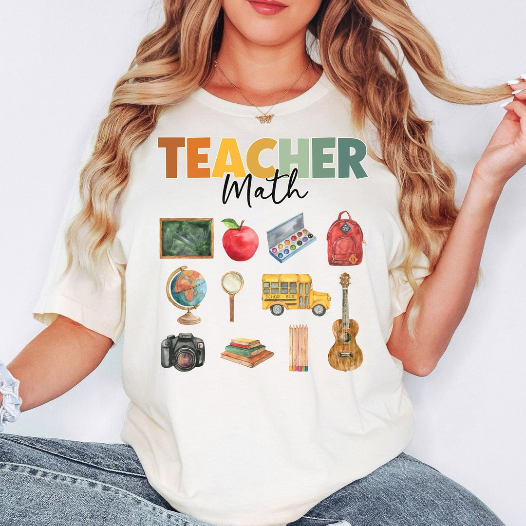 Math Teacher Appreciation Shirt Gifts, Math Cute Teacher Shirts Gift ...
