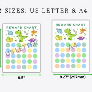 Dinosaur Potty Training Chart for Toddlers – Dino Sticker Reward Chart ...